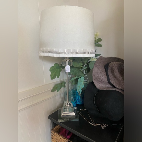 Home Interiors | Accents | Glass Lamp Lantern Shade With Rhinestone ...